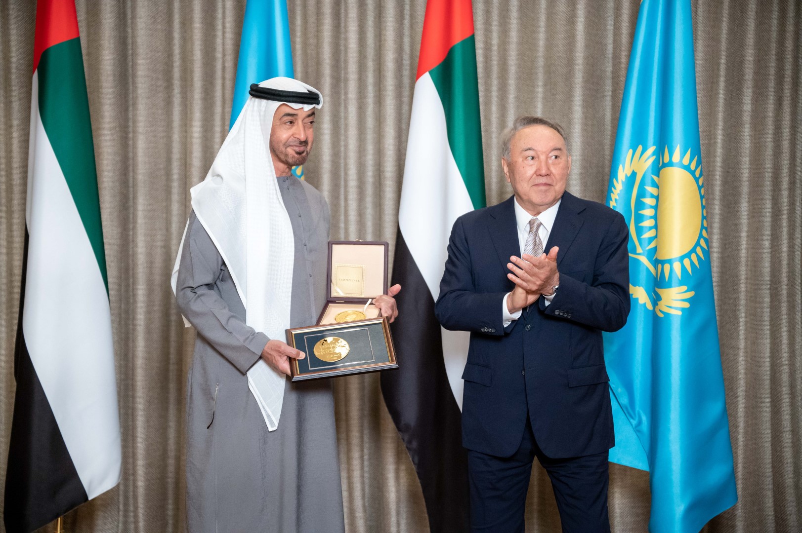 His Highness Sheikh Mohamed bin Zayed receives 'Nazarbayev Prize for a ...