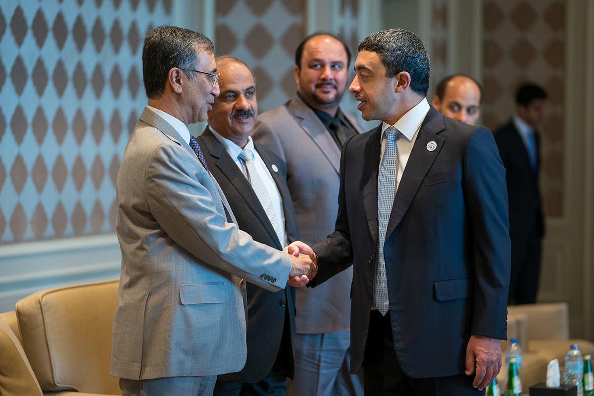 MoFAIC || News || H.H. Sheikh Abdullah bin Zayed meets UAE investors delegation in Cairo