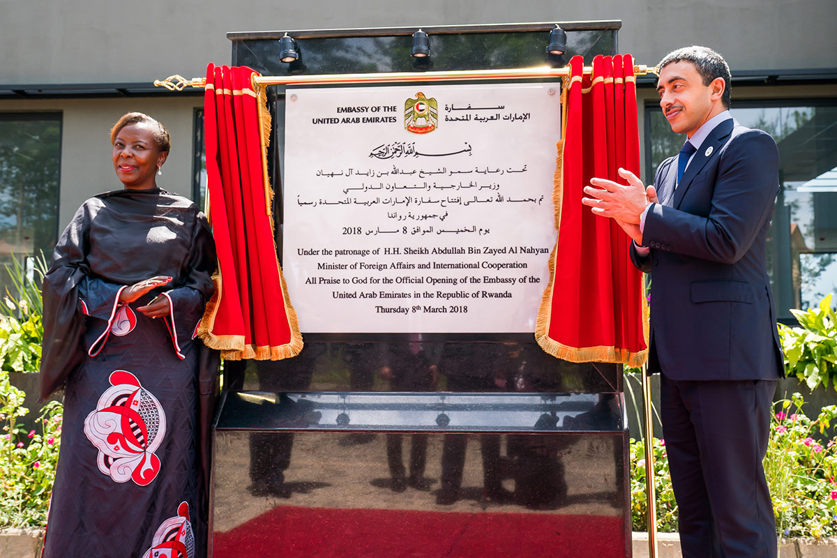 MoFAIC || News || H.H. Sheikh Abdullah bin Zayed opens UAE Embassy in ...