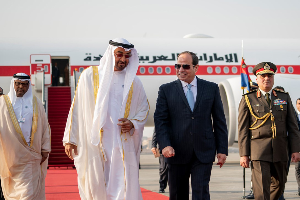 MoFAIC || News || His Highness Sheikh Mohamed bin Zayed arrives in Cairo