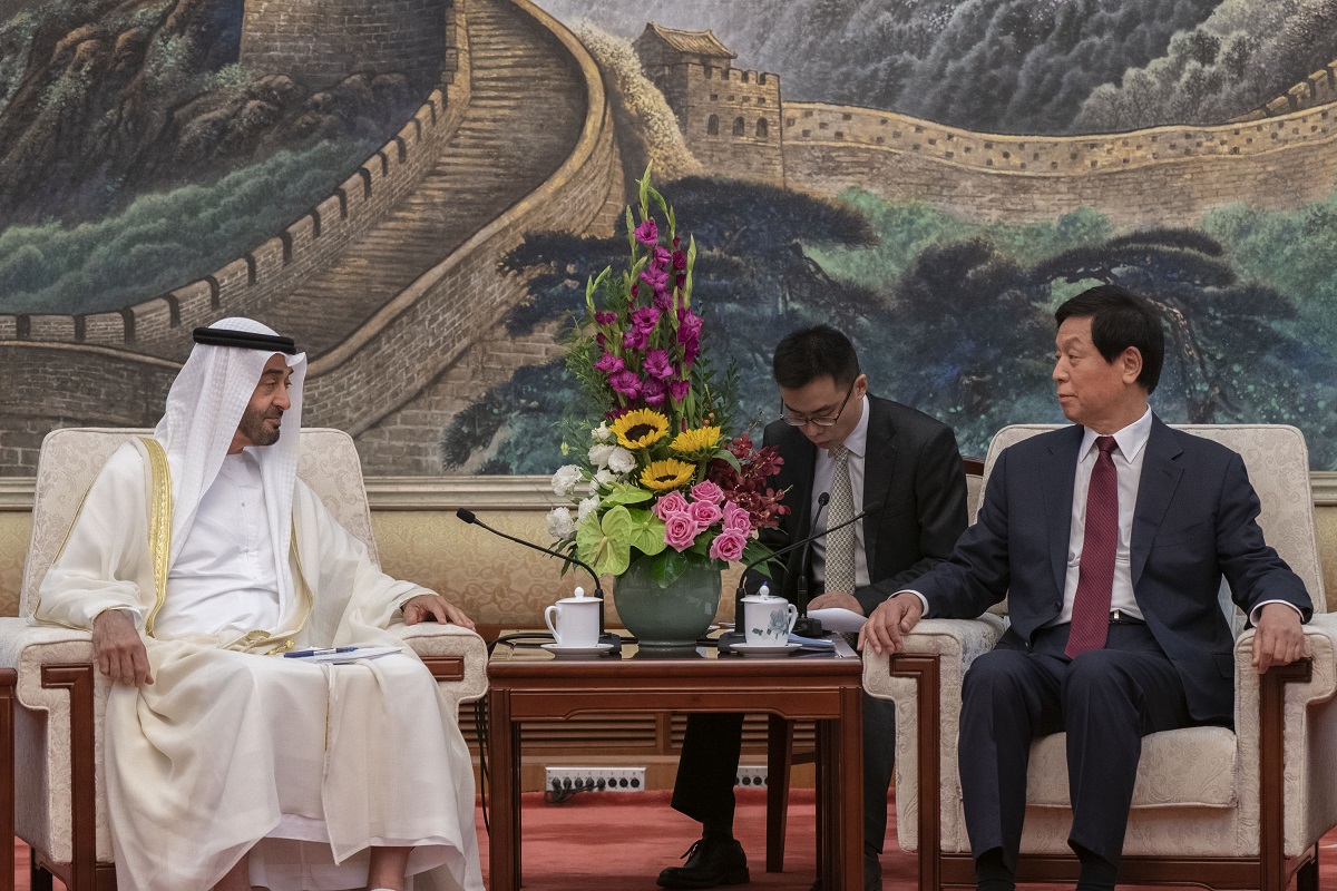 China's NPC Speaker receives His Highness Sheikh Mohamed bin Zayed.