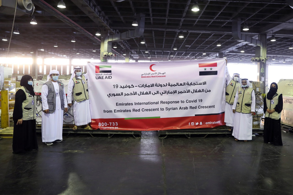 ERC medical aid aircraft arrives in Damascus to help reduce spread of ...