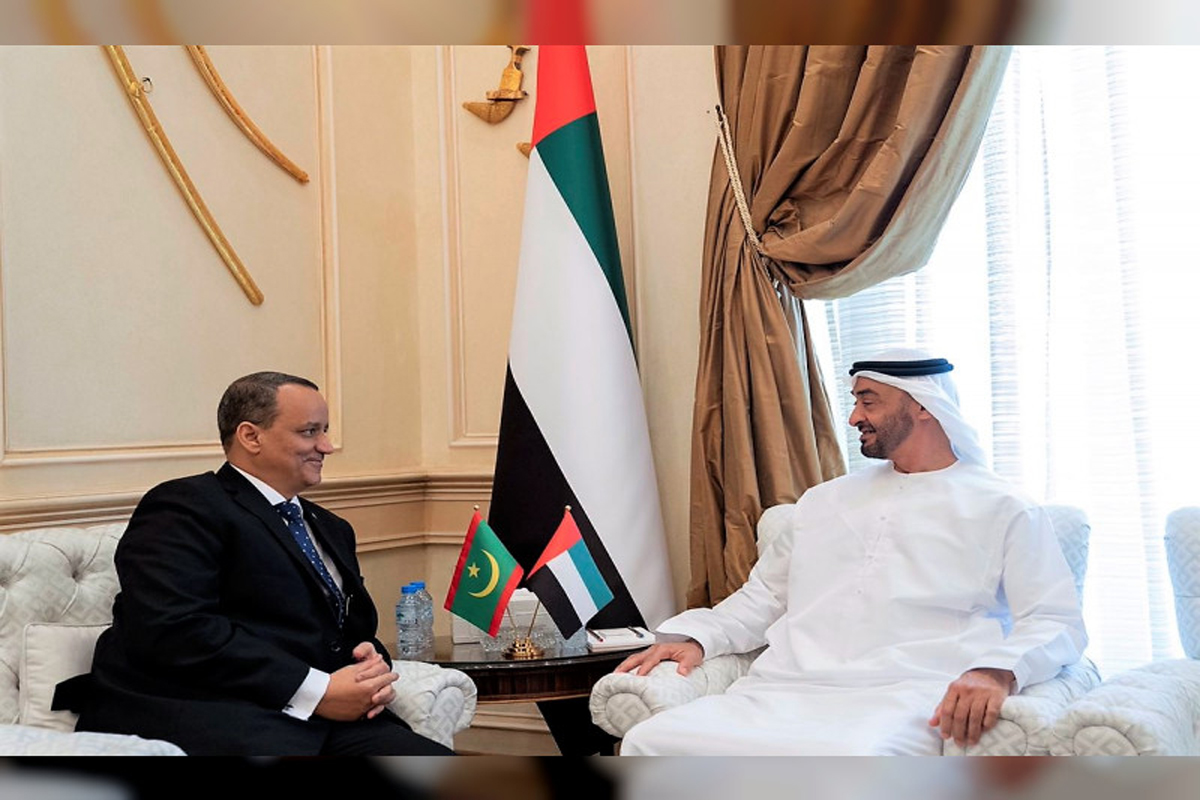 His Highness Sheikh Mohamed bin Zayed receives Mauritanian FM.