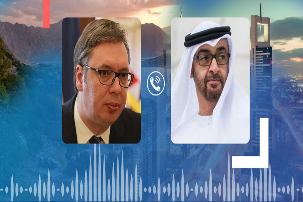 His Highness Sheikh Mohamed bin Zayed, President of Serbia discuss ...