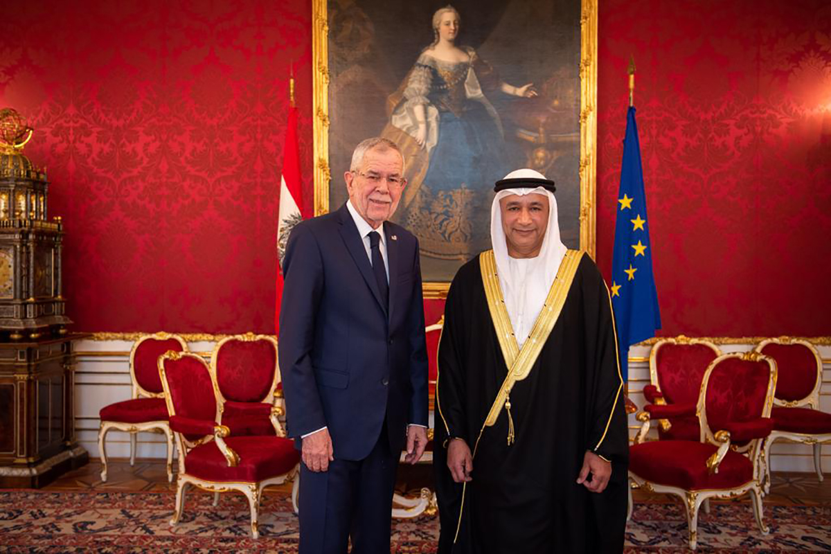UAE Ambassador presents credentials to Austrian President.